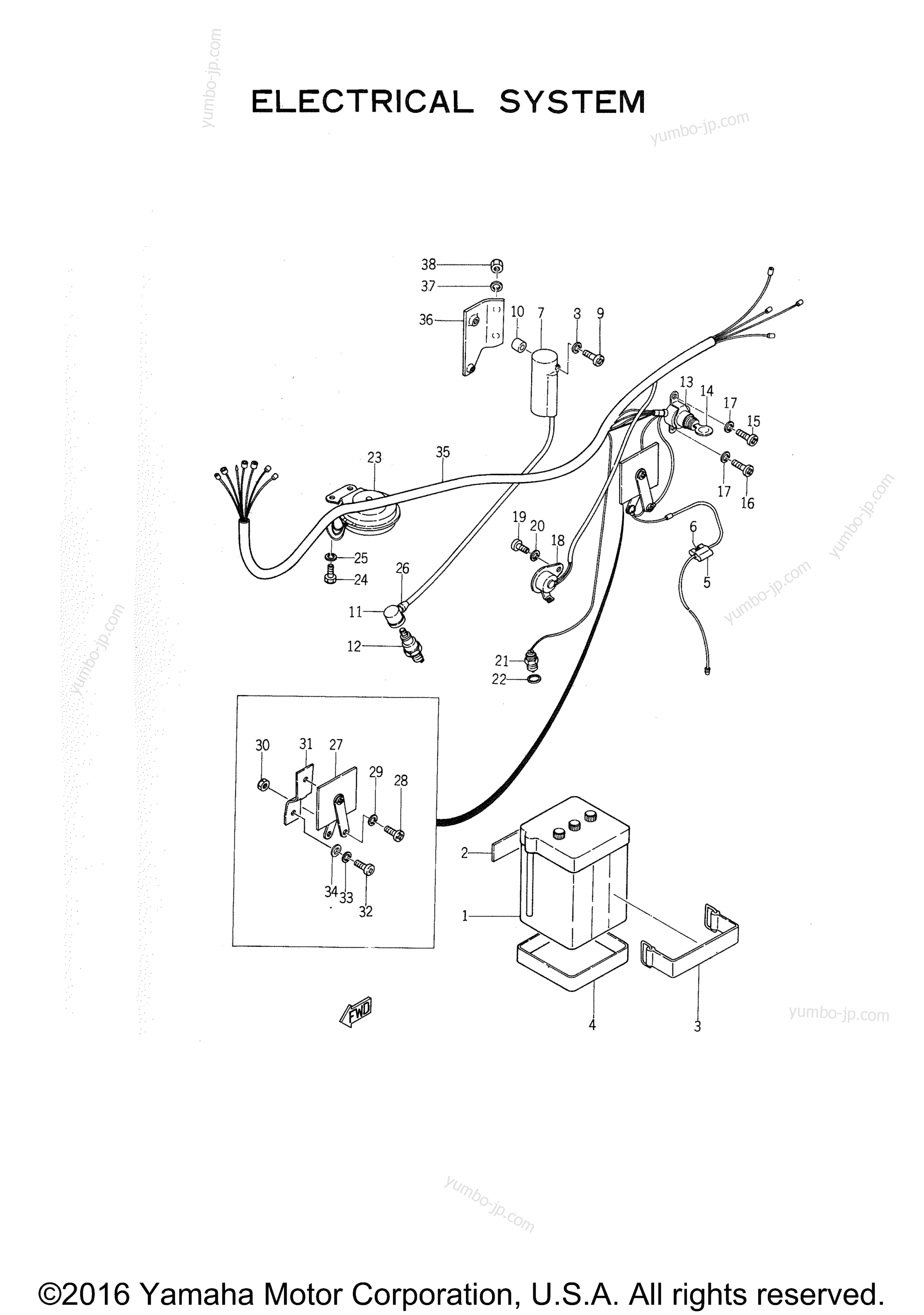 YUMBO | spare parts catalog for мотоцикла YAMAHA OMAHA 80 (MG1T) 1965 ...
