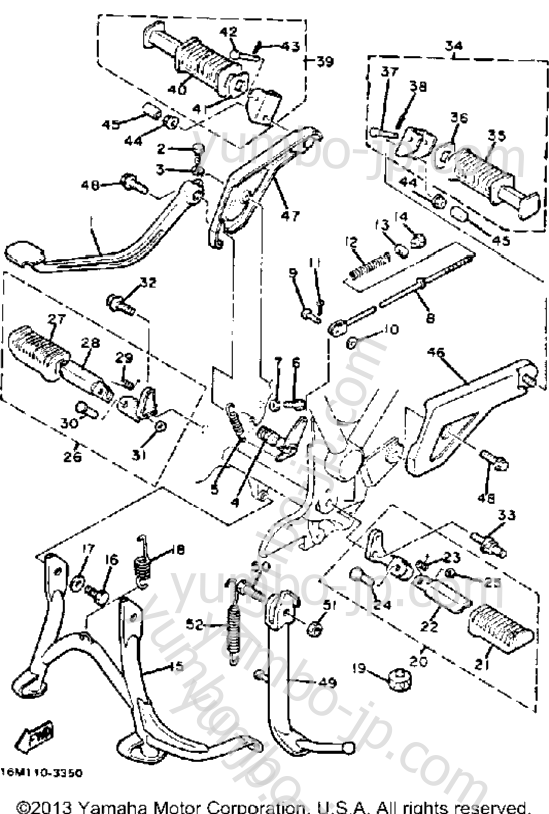 YUMBO | spare parts catalog for мотоцикла YAMAHA XS400RK 1983 year ...